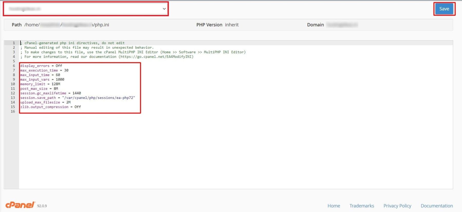 Finetune Php Configuration With Multiphp Ini Editor Hostrs 6628